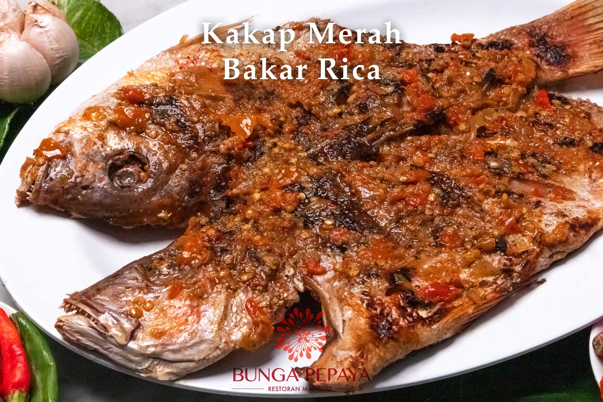 01 Ikan Kakap Merah Bakar Rica - Bunga Pepaya 01 Ikan Kakap Merah Bakar Rica - Bunga Pepaya